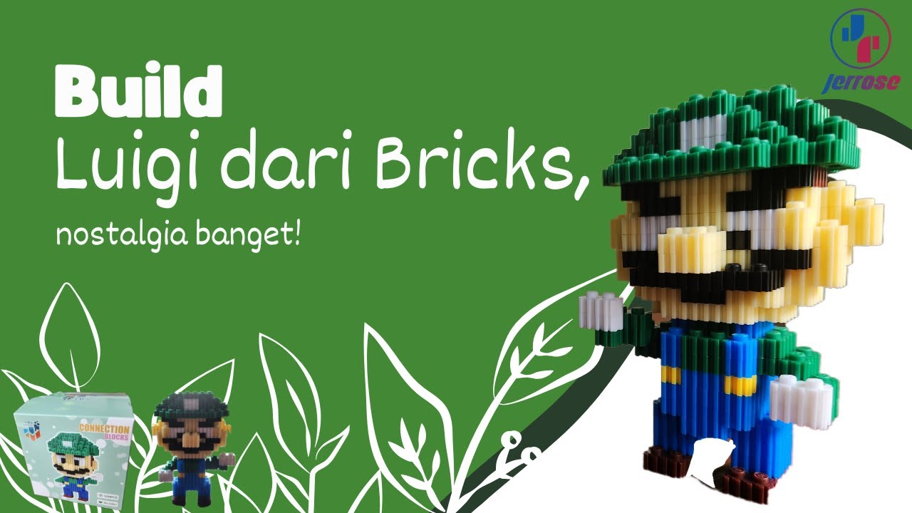 #17 BRICKS - HOW TO BUILD BRICKS LUIGI (MARIO BROS)- Merakit Briks ...