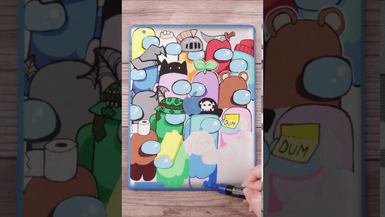 Customizing my iPad with Among Us Characters Part 2 - YouTube