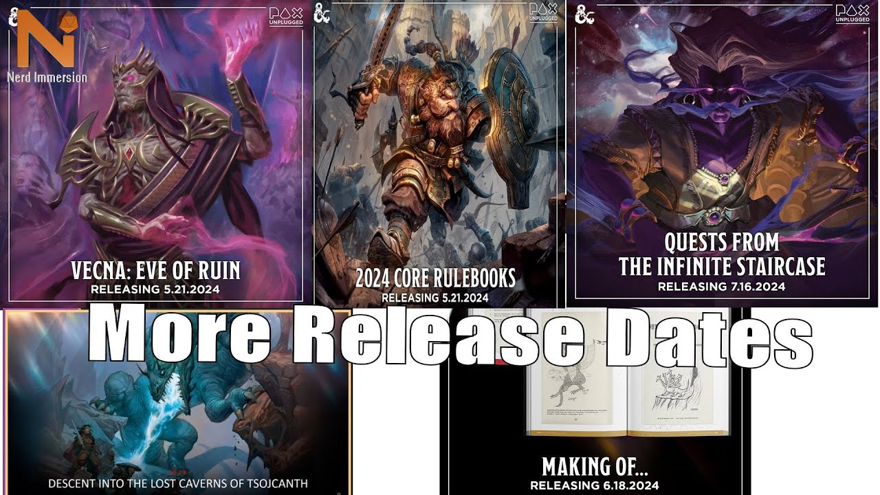 Update on Announced New Products/Release Dates | Nerd Immersion - YouTube