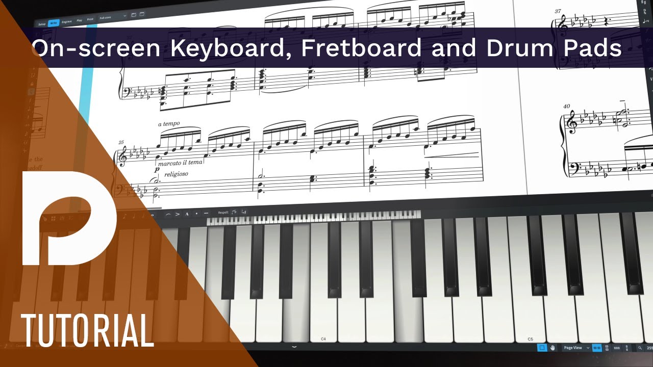 On-screen Keyboard, Fretboard and Drum Pads | Introducing Dorico 4 ...