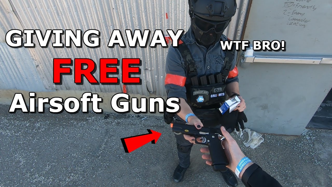 Giving Away Airsoft Guns to Random People for FREE! *CRAZY Funny ...