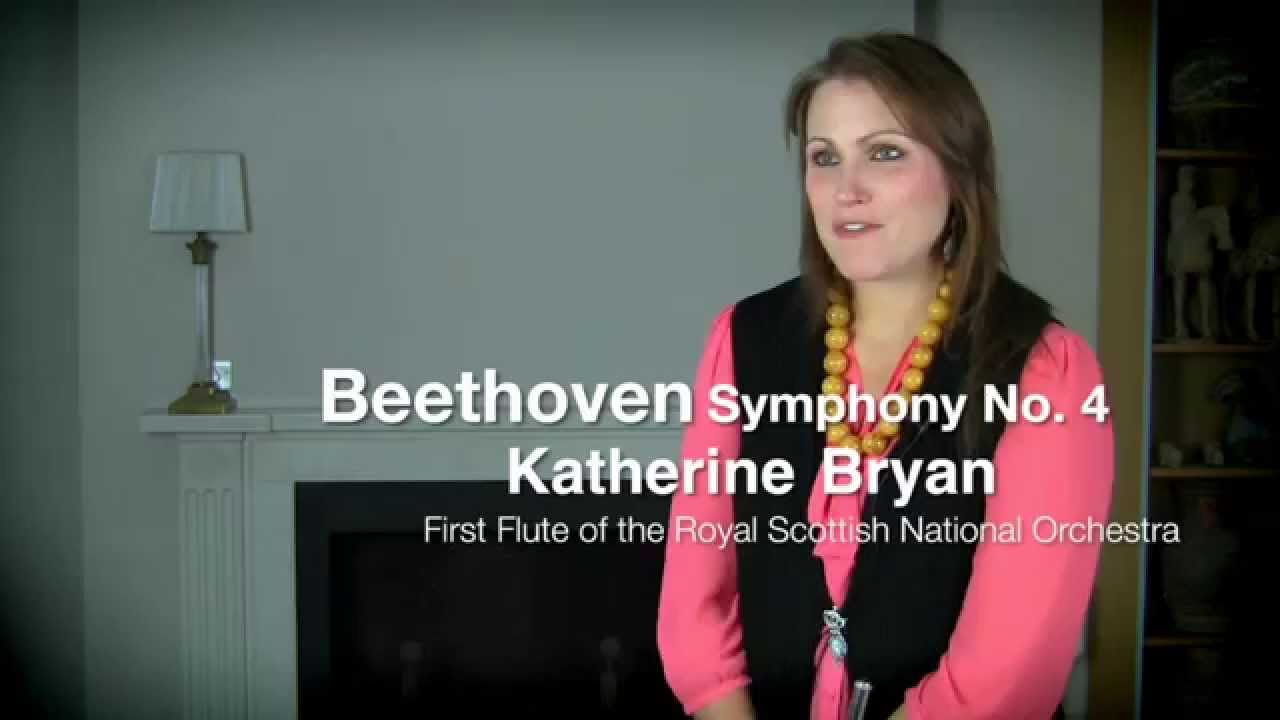 Beethoven Symphony No. 4 flute solo demonstrated by Katherine Bryan ...
