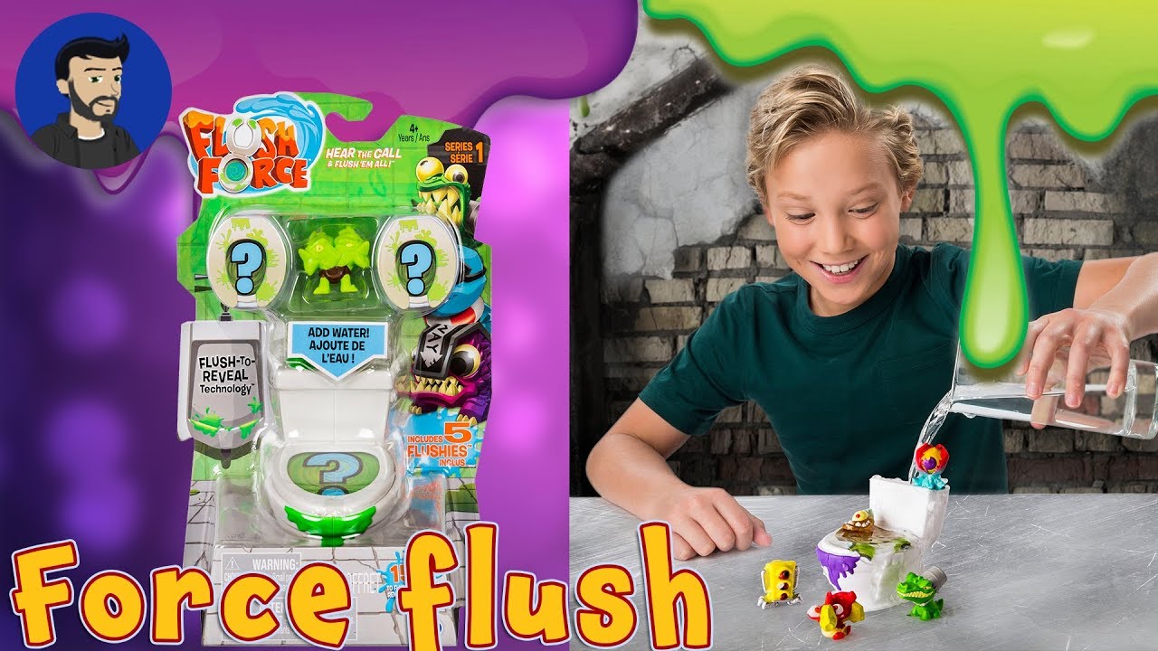 Flush Force, nieuwe verzamel poppetjes. Met water? - YouTube