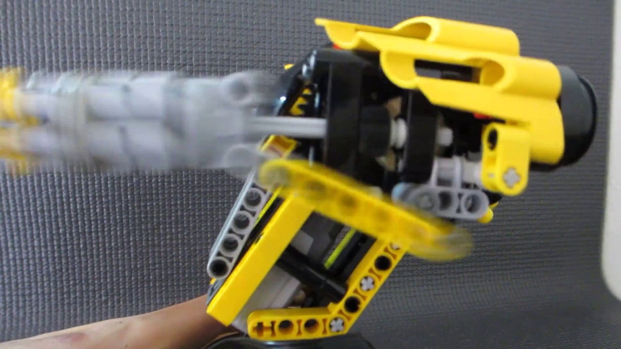LEGO Technic Twin Gatling Guns - YouTube