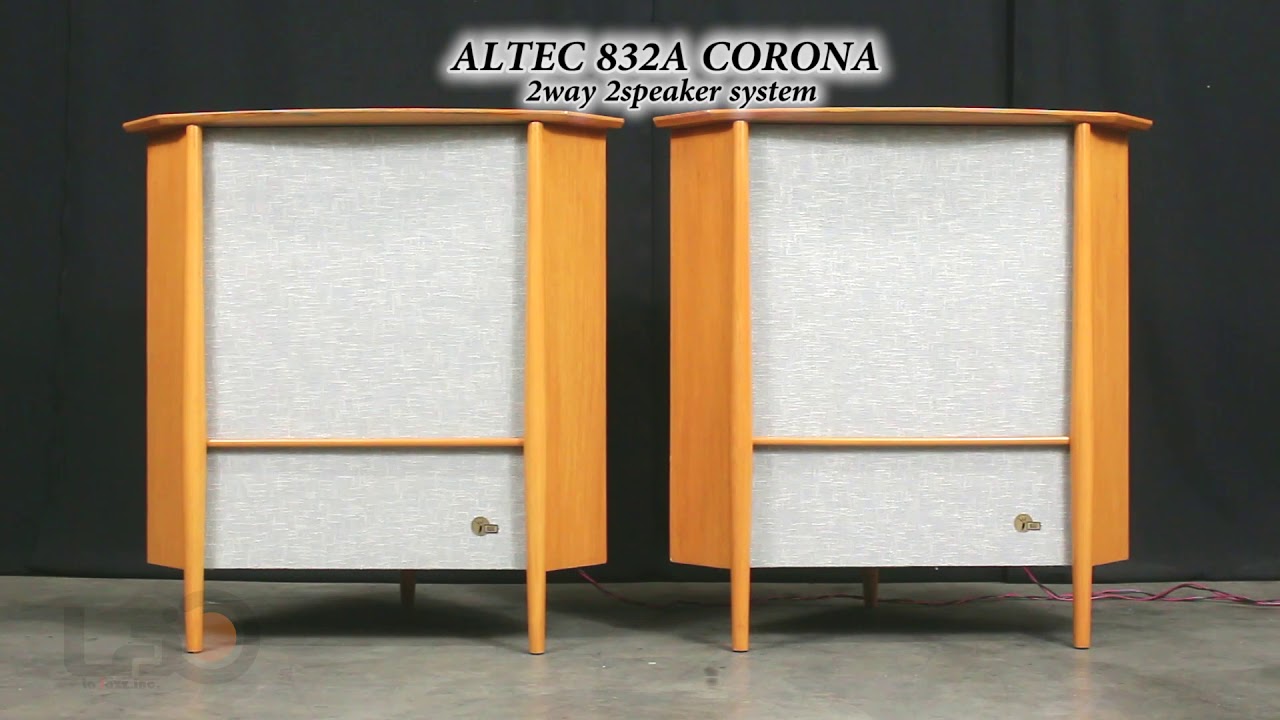 ALTEC 832A CORONA - 2 way 2 speaker System - 1 - YouTube