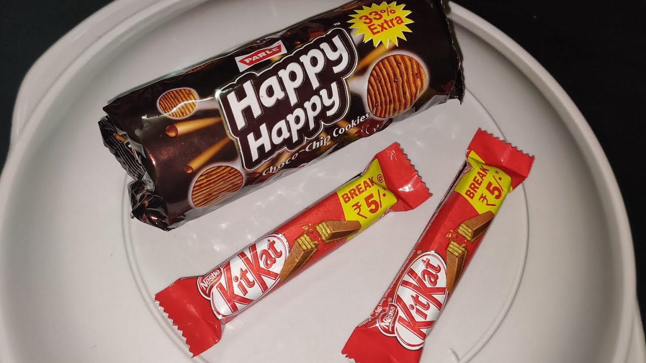 Happy Happy Biscuits & Kitkat Recipe | Fireless Cooking | No Bake Sweet ...