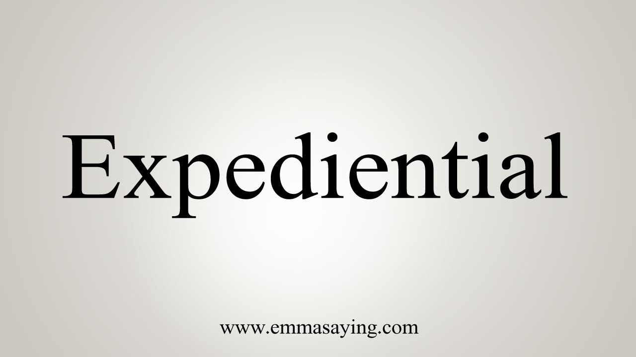 How To Say Expediential - YouTube