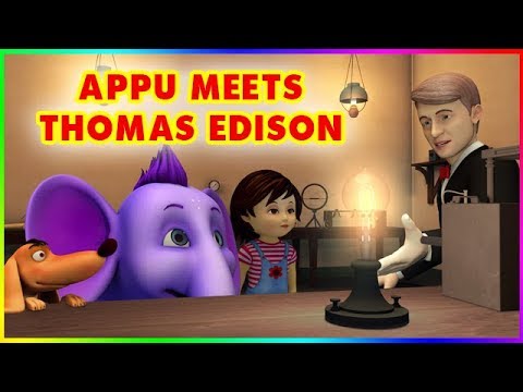 Short Stories for Kids - Appu meets Thomas Edison - YouTube