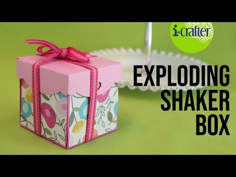 i-crafter Exploding Shaker Box - YouTube