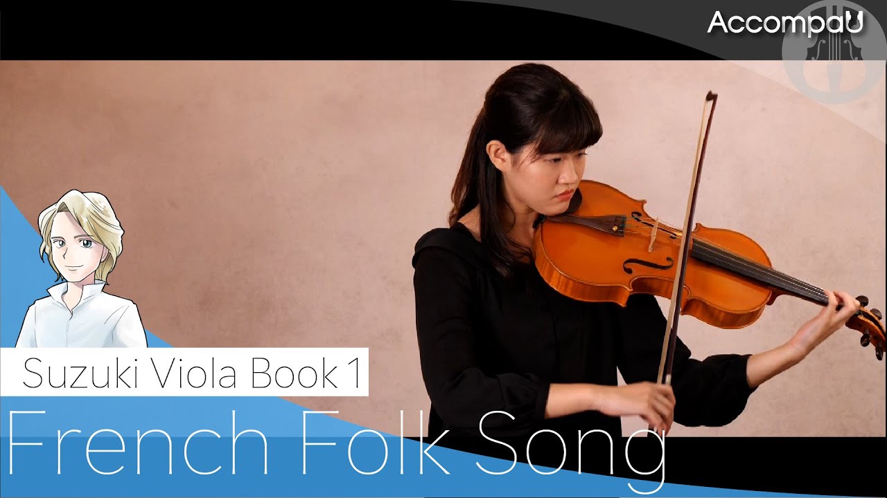 French Folk Song | Folk song | Suzuki Viola Book 1 【Recital Version ...