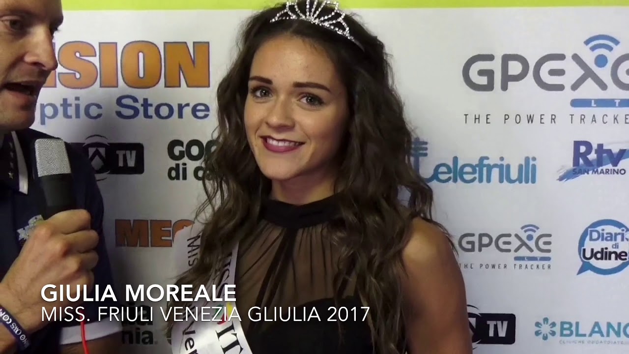 Giulia Moreale la Miss Friuli a Tavagnacco #FVG #FRIULI - YouTube