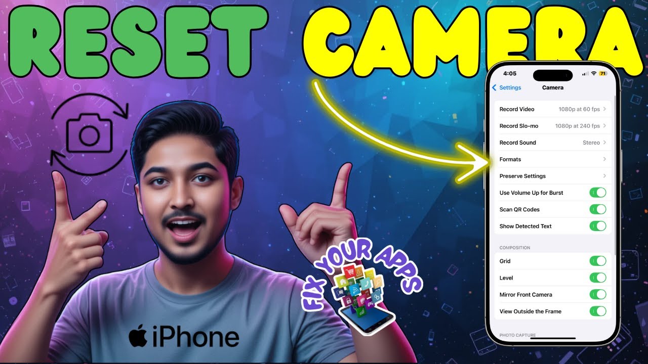 How To Reset Or Restore Camera Default Settings On iPhone - For ...