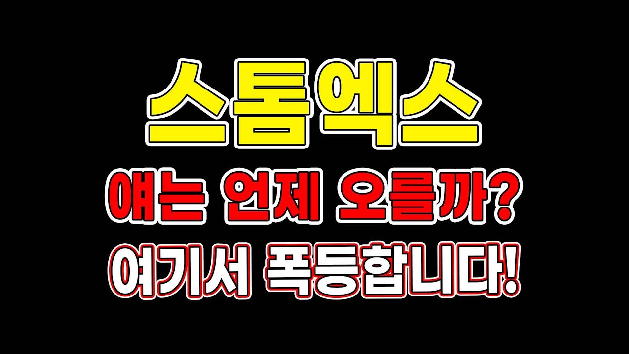 스톰엑스 얘는 언제 오를까 여기서 폭등합니다 스톰엑스전망 스톰엑스목표가 코인추천 트레이더메타 Youtube
