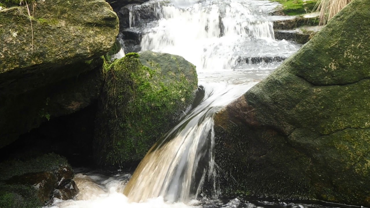 Pennine way waterfall near Blakeley reservoir. - YouTube
