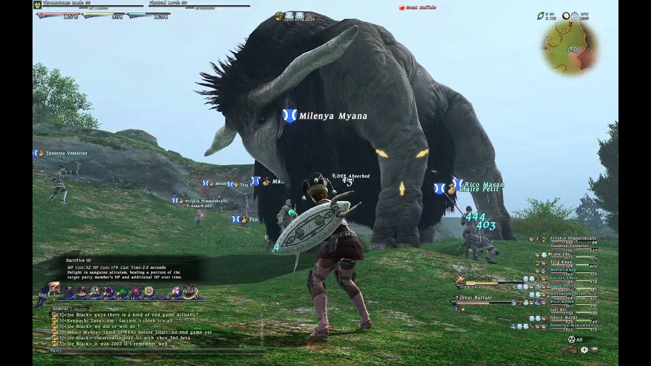 FFXIV - Roaming NM - Great Buffalo - YouTube