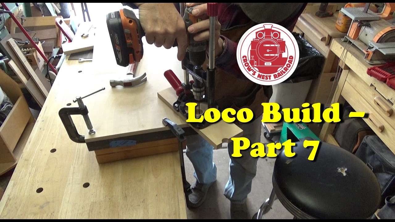 Locomotive Project Part 7 - Attaching Buffer Plates - YouTube