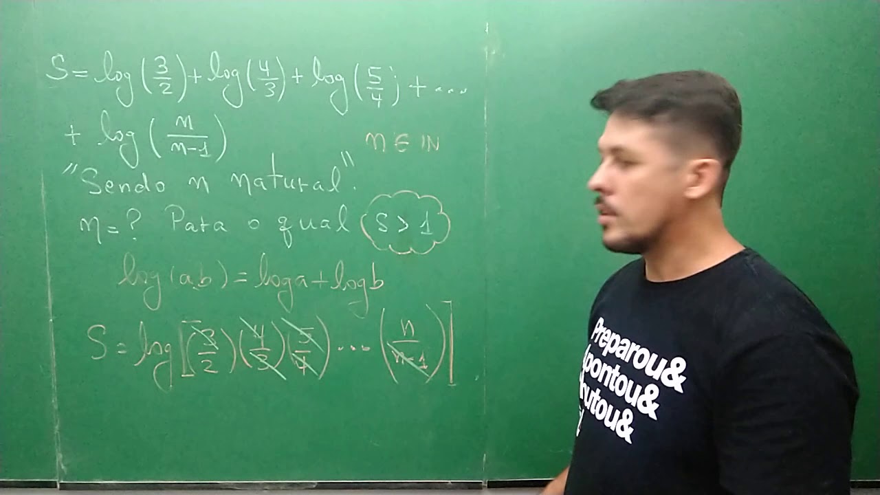 Exercício. Soma de Logarítmo - YouTube