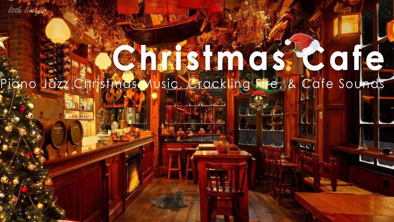 Cozy Christmas Coffee Shop Ambience with Piano Jazz Christmas Music ...