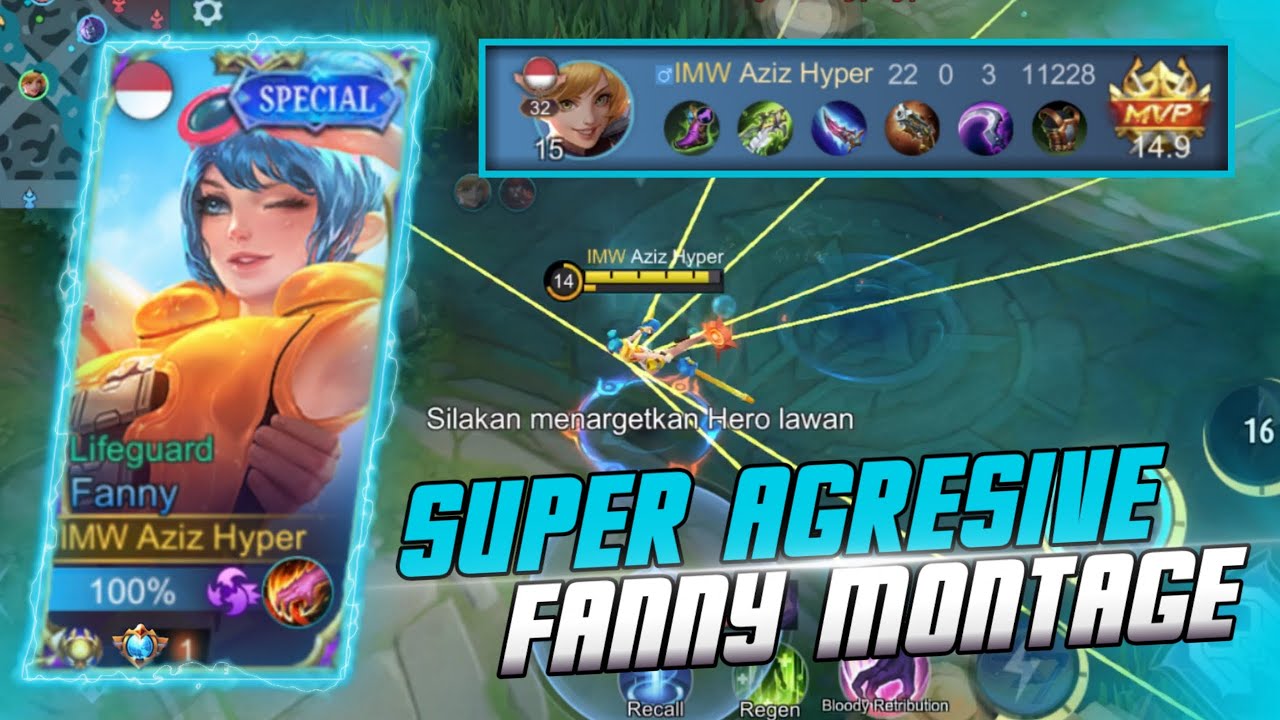 SUPER AGGRESSIVE FANNY MONTAGE | FREESTYLE KILL | SPECIAL SUMMER SKIN !!! - YouTube