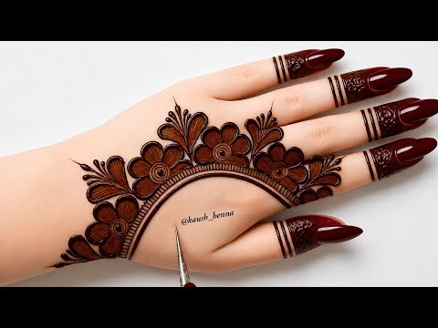 Simple & unique mehndi design for back hand| letest mehndi design|mehandi ka design |mehendi।mehnadi
