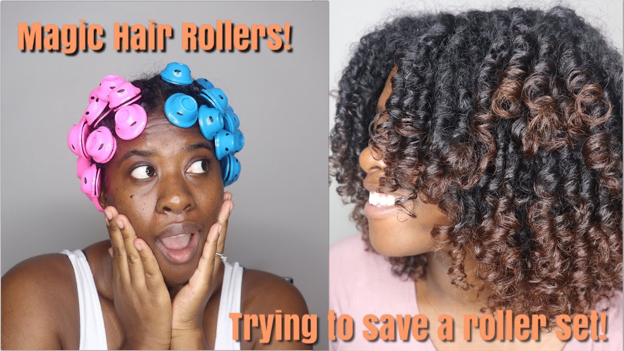 I Tried Magic Hair Rollers | 3C/4A Hairstyles - YouTube