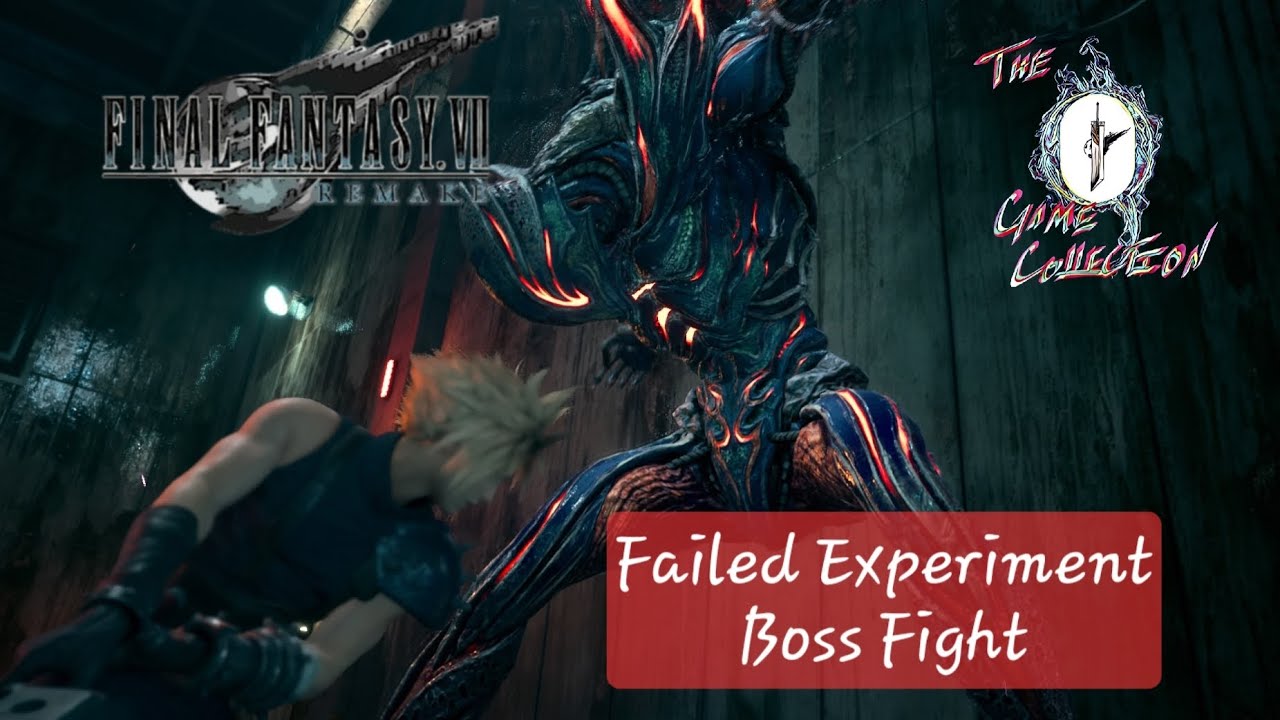 Final Fantasy VII Remake - Failed Experiment Boss Fight - YouTube
