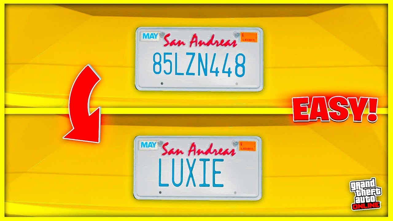 HOW TO GET A CUSTOM LICENSE PLATE IN GTA 5 ONLINE Make Your Own how-to-get-a-custom-license-plate-in-gta-5-online-make-your-own