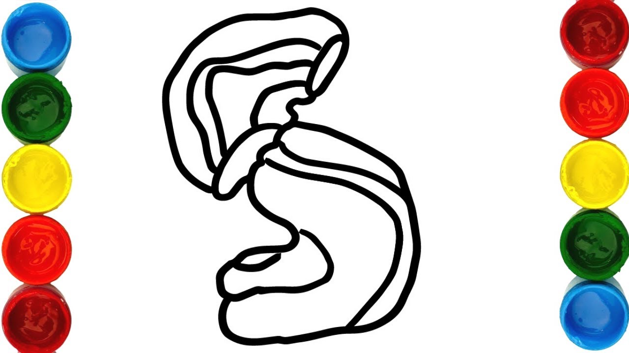 Learn Alphabet "S" with Drawing & Coloring for Kids | kids praise - YouTube