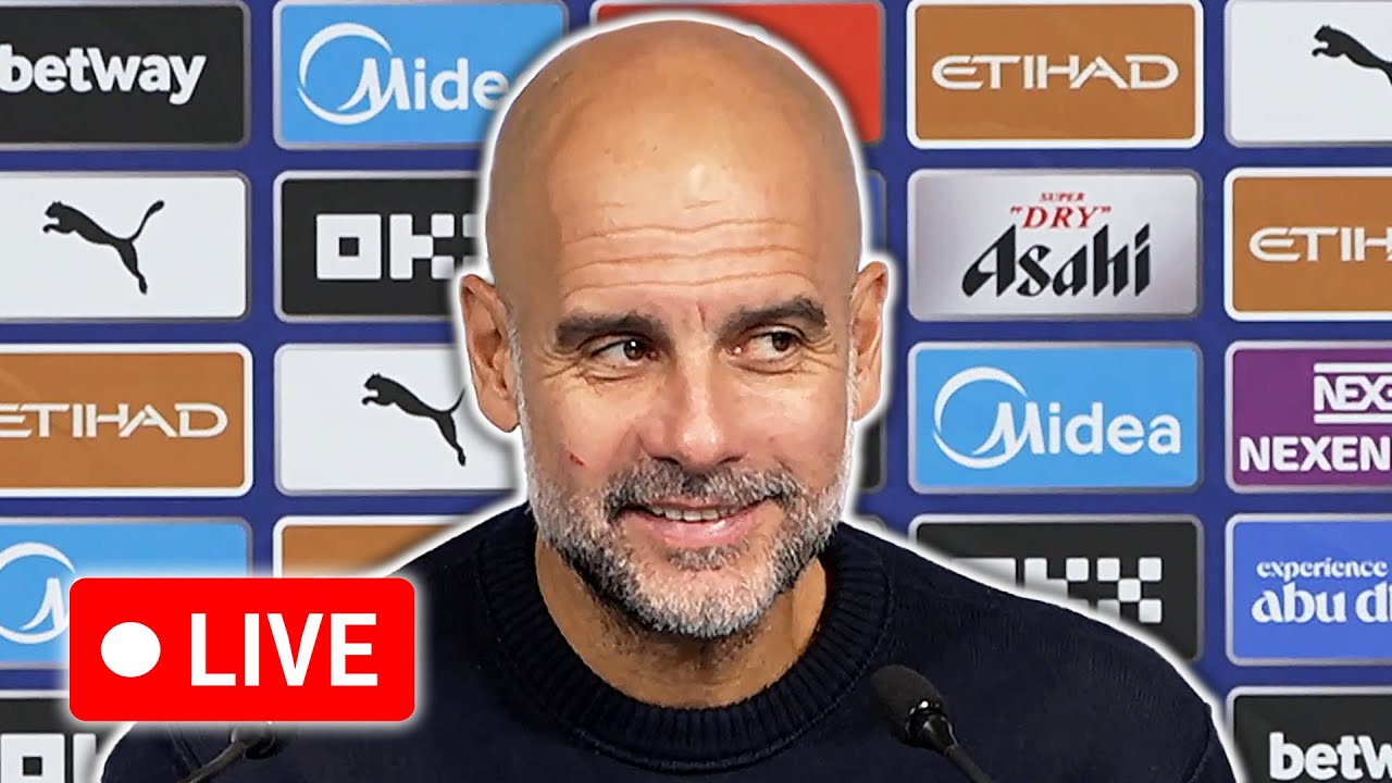 🔴 LIVE | Pep Guardiola post-match press conference | Manchester City 2 ...