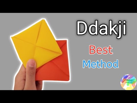 How to make Ddakji from Squid Game | Best Method | Thick Ddakji ...