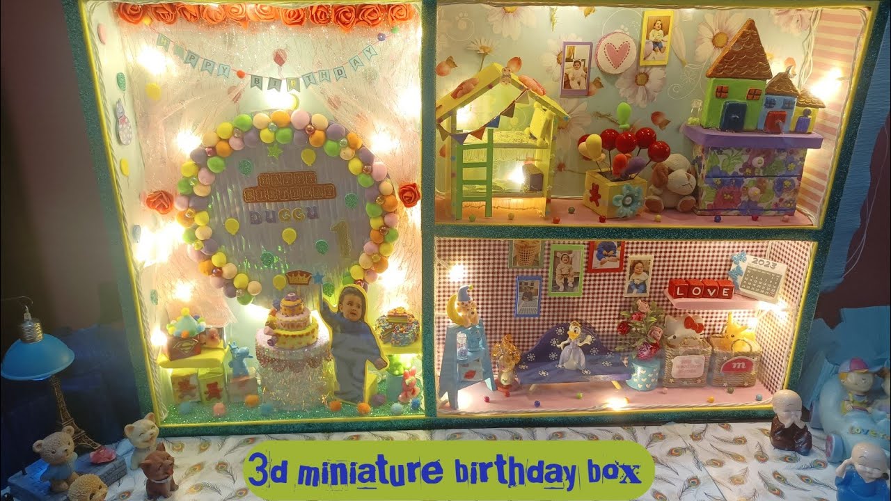 shadow box,theme based miniature box,3d photo frame - YouTube