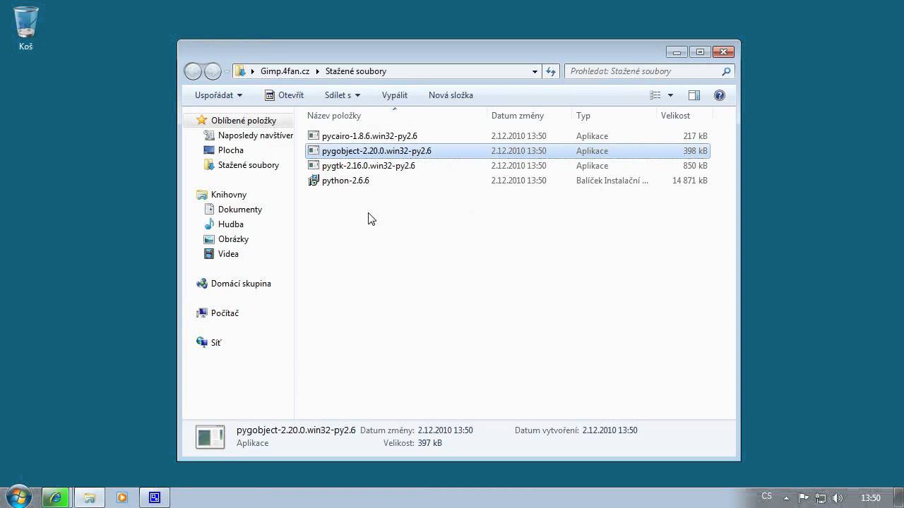 Instalace Pythonu do Gimpu - YouTube
