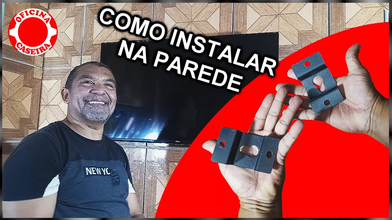 COMO INSTALAR O SUPORTE DE TV NA PAREDE. MUITO FÁCIL. - YouTube