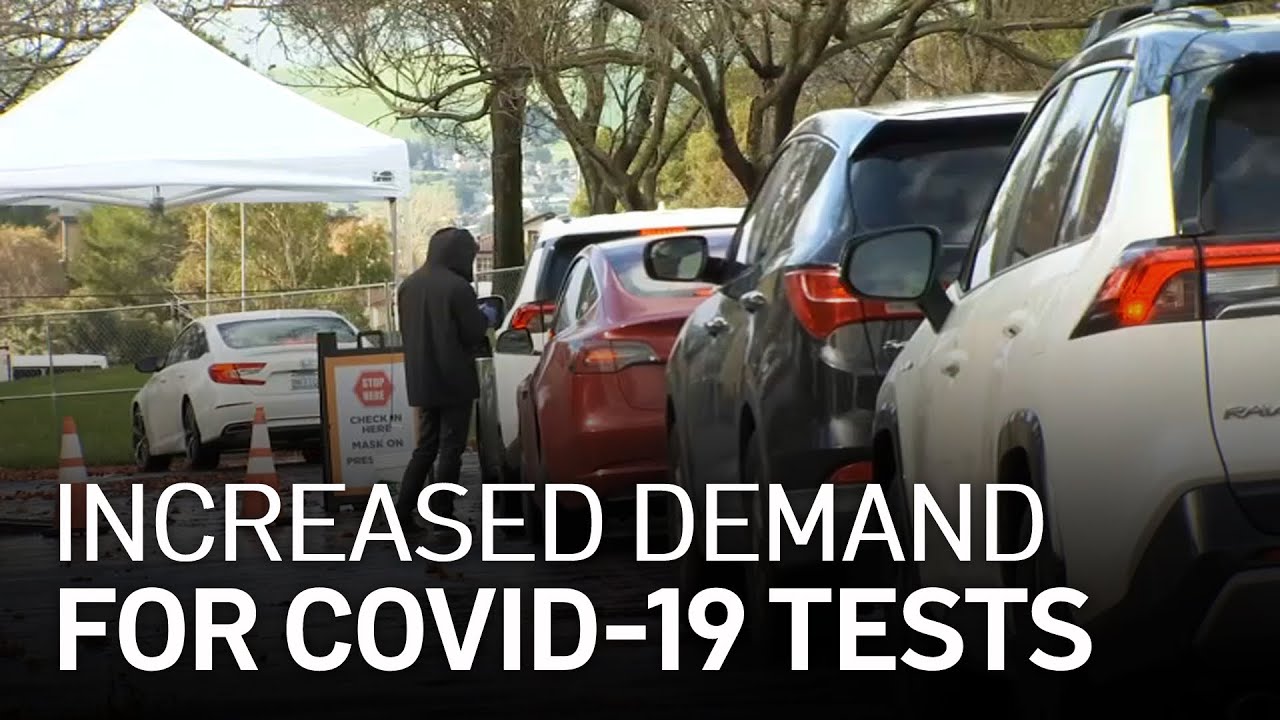 Bay Area COVID-19 Testing Sites Busy Amid Holidays, Omicron - YouTube