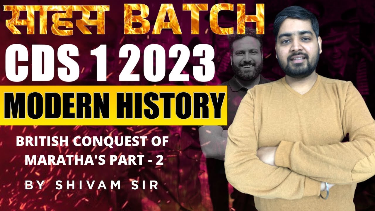 CDS Modern History Classes 2023 | Sahas Batch For CDS 1 2023- Learn ...