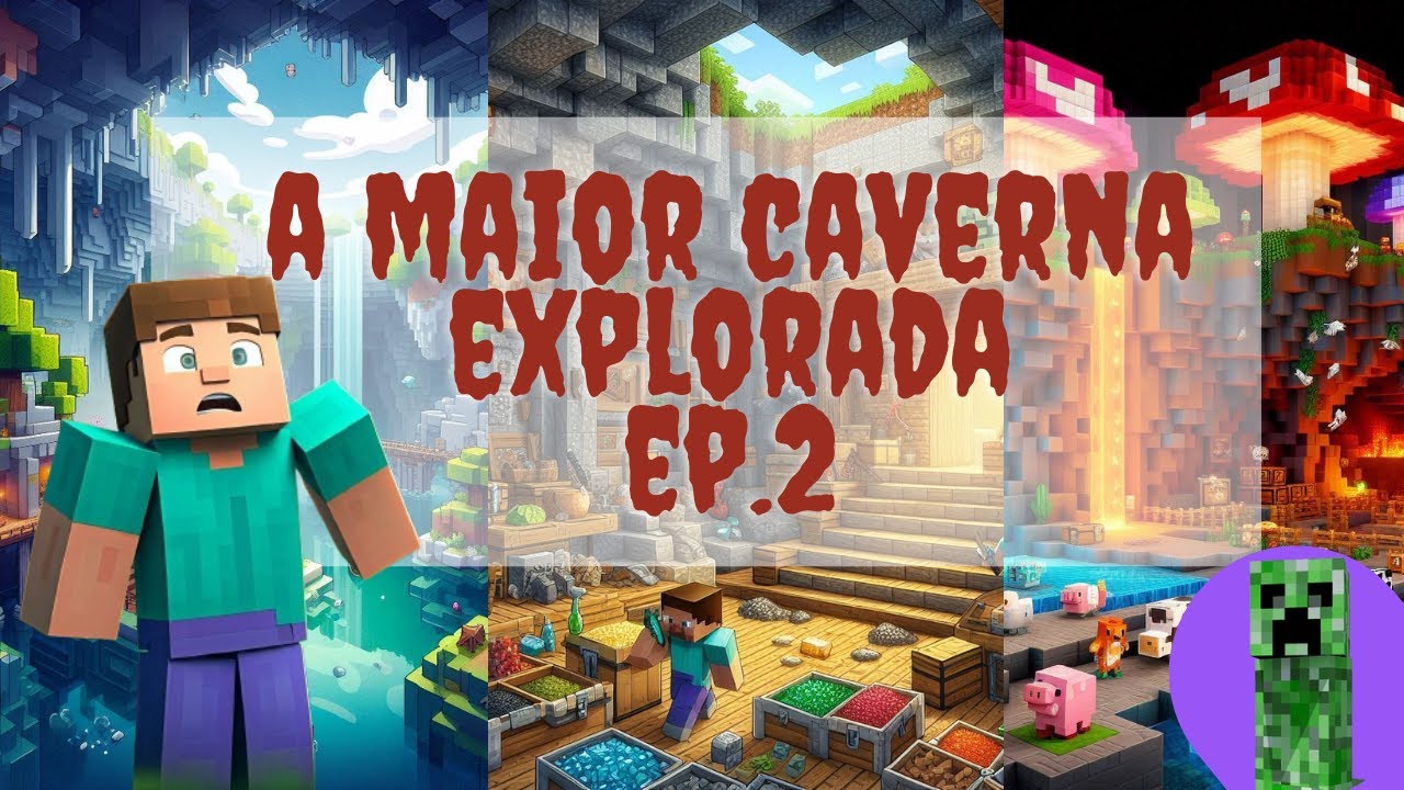 🦇 Explorando a Maior Caverna do Minecraft – Parte 2! - YouTube