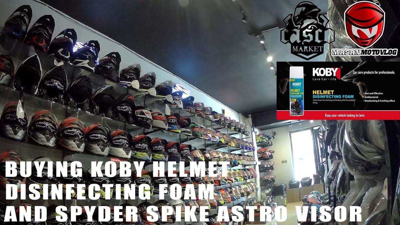 How To Apply Koby Disinfecting Foam On Helmet | Buying Spyder Spyke ...