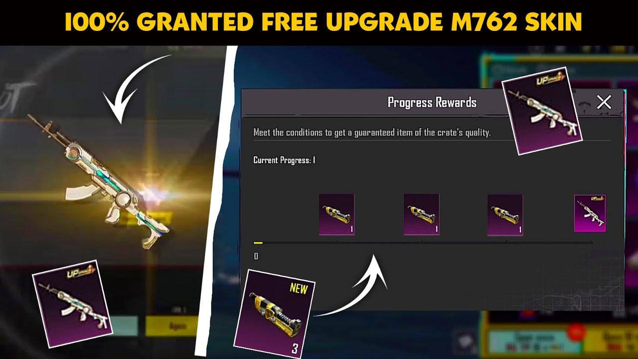 100% Granted Free Upgradeable M762 Skin In Bgmi | Bgmi New Premium ...