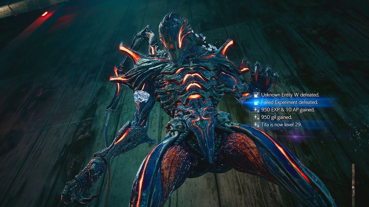 Final Fantasy VII Remake Boss Fight: Failed Experiment - YouTube