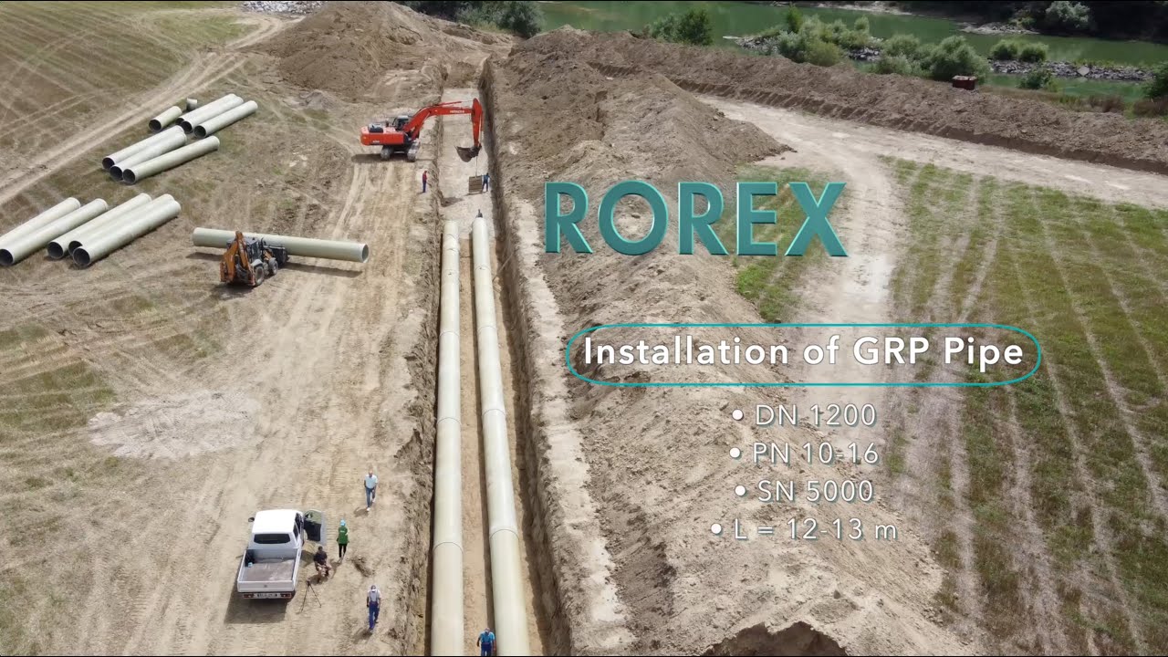Rorex GRP Pipe Installation - YouTube