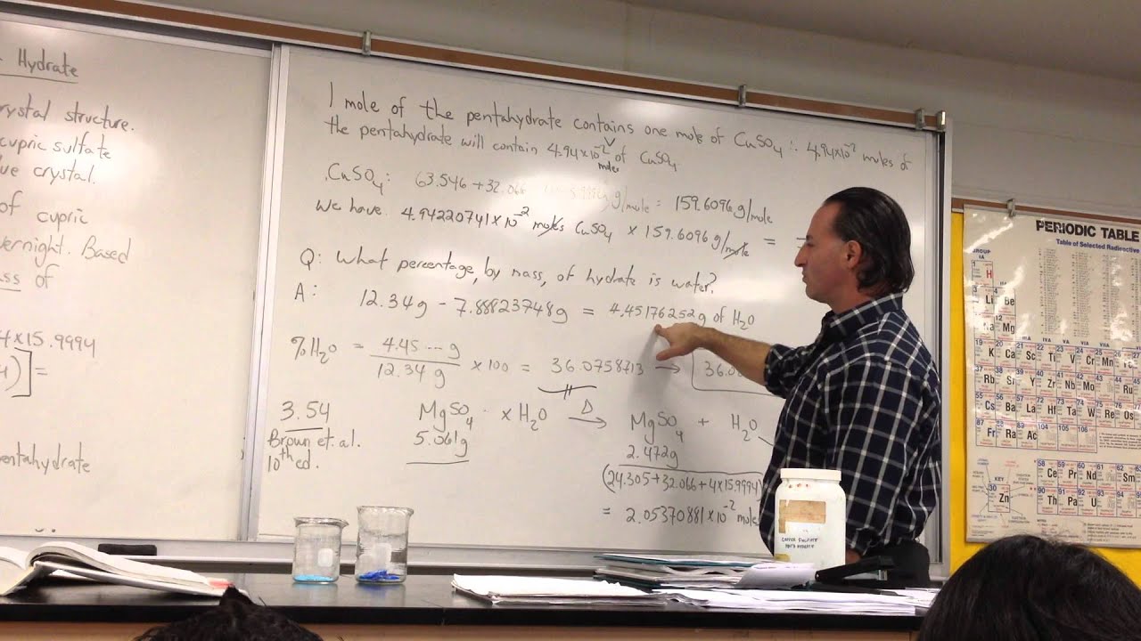 How to Calculate the Formula of a Hydrate - YouTube