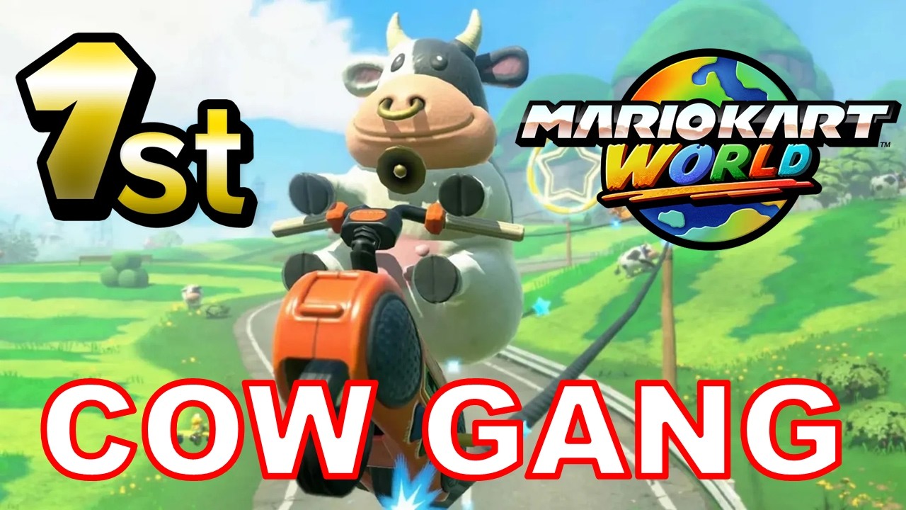 THE COW IS TOP TIER ! (Mario Kart World / Nintendo Switch 2) 🐮🐄 - YouTube