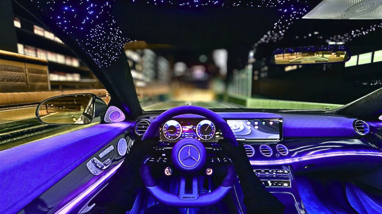 LATE NIGHT MURDERED OUT AMG E63s POV DRIVE - YouTube