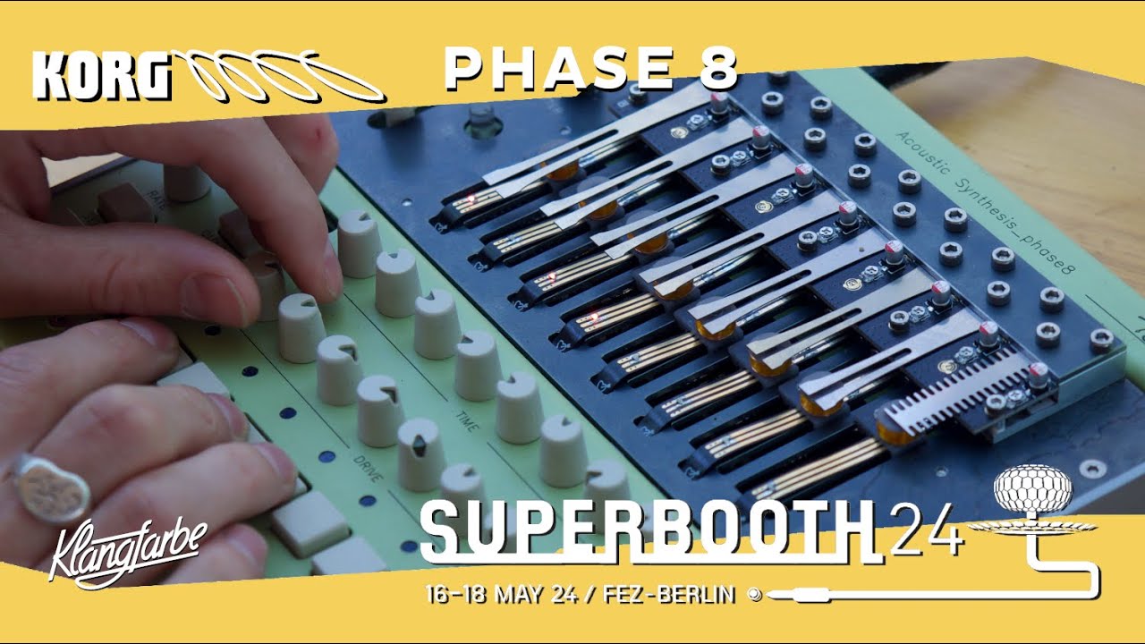 Korg Berlin PHASE 8 - Acoustic Synthesis [Superbooth 2024] - YouTube