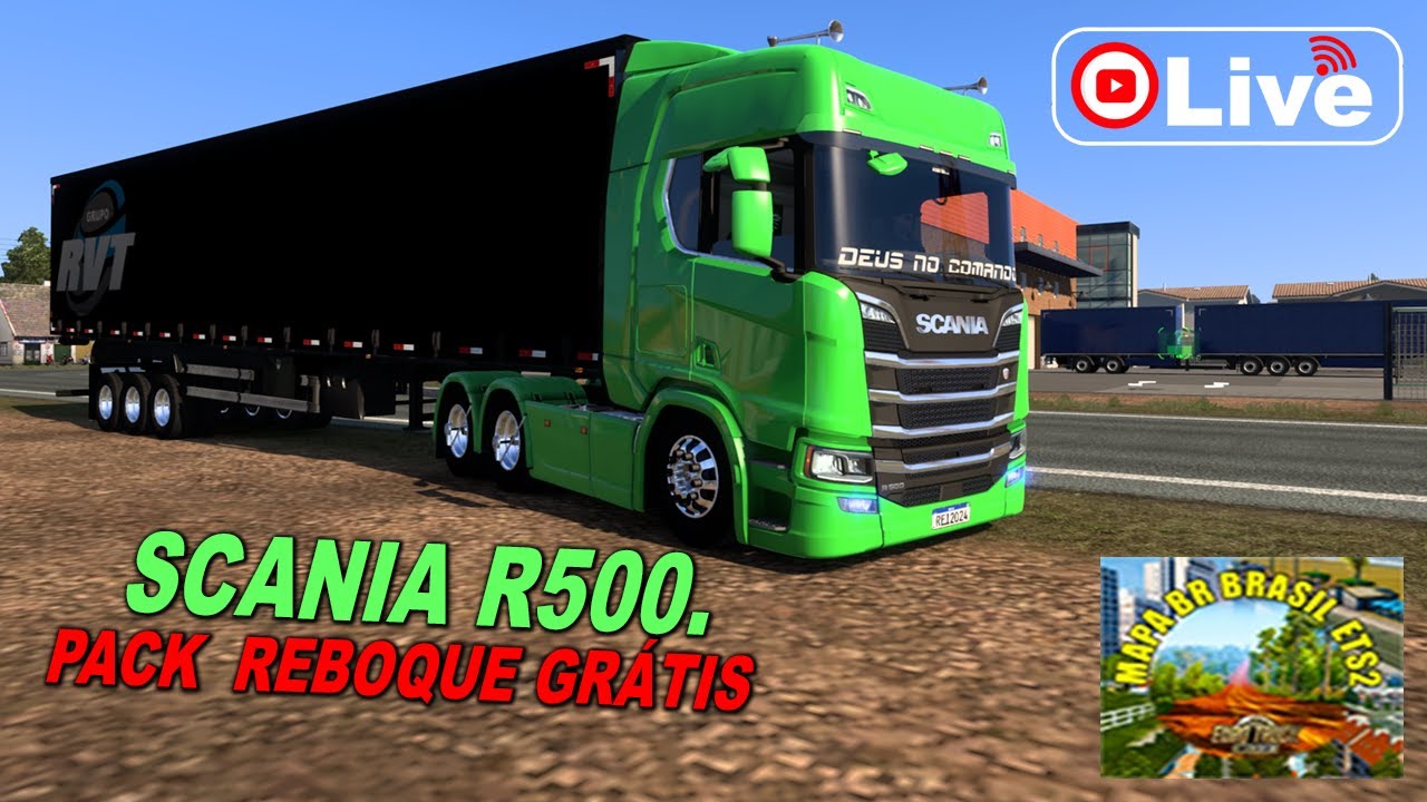 SCANIA R500, REBOQUE SIDE GRÁTIS 1.52, (Rei Gamer). - YouTube
