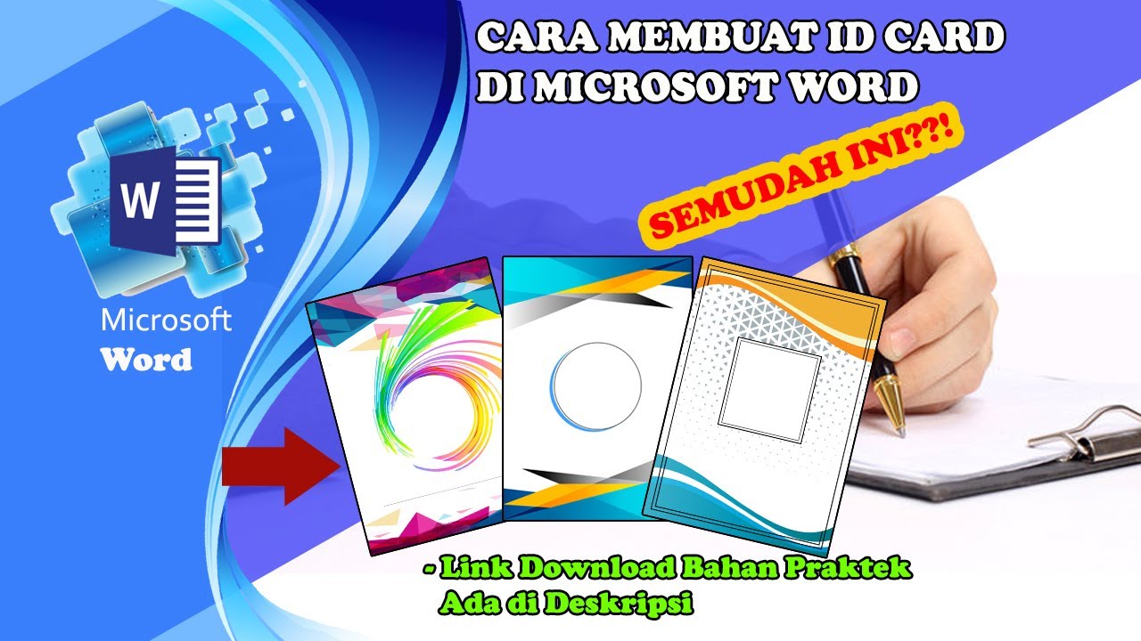 Cara Membuat Id Card Di Microsoft Word Youtube