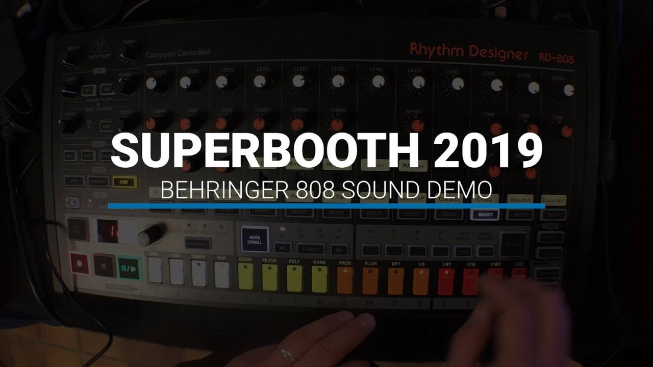 Superbooth 2019: Behringer 808 SOUND DEMO - YouTube