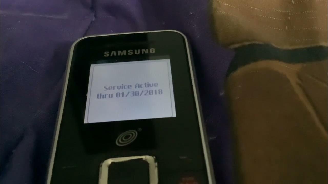 Samsung SGH-S125G - Battery low - YouTube