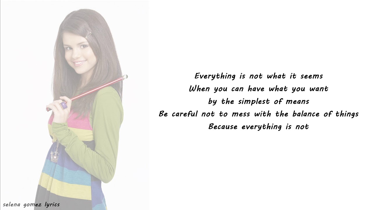 Selena Gomez - Everything Is Not What It Seems Lyrics - YouTube