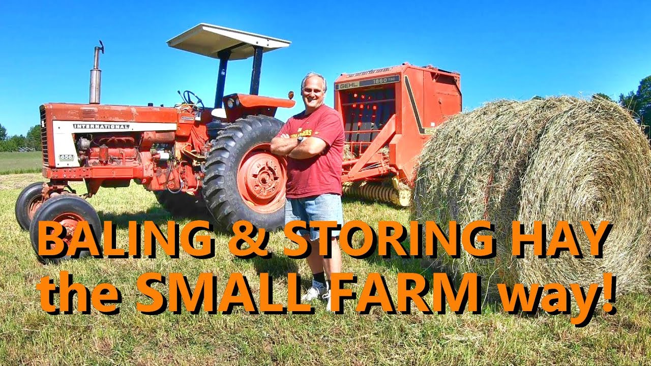 the basics of baling and storing hay - YouTube